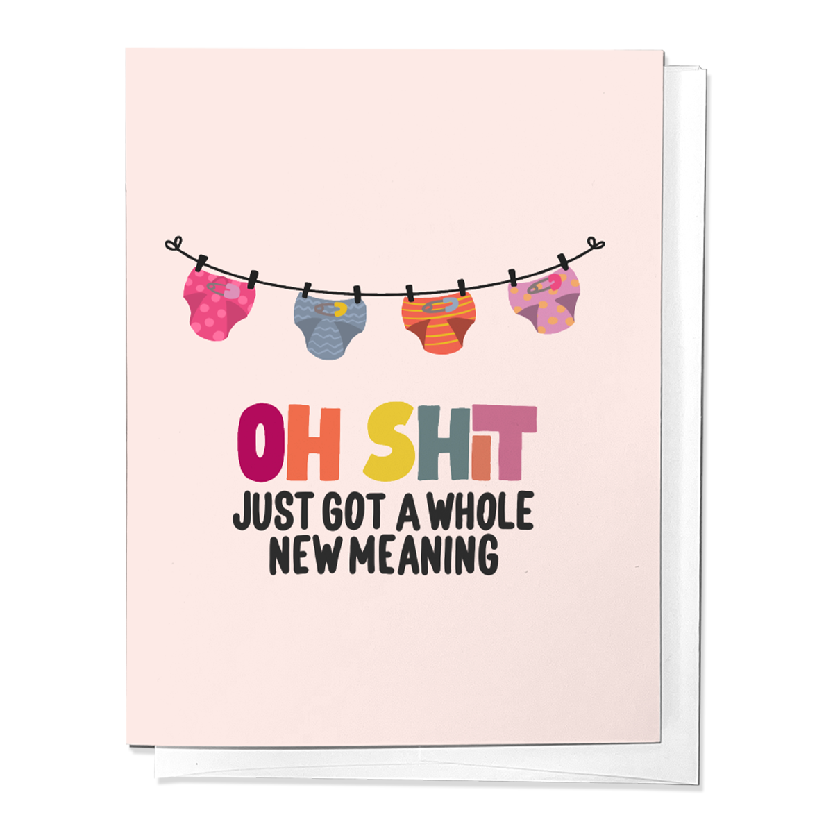 Oh Shit Newborn Baby Congratulations Greeting Card – ParcelIsland